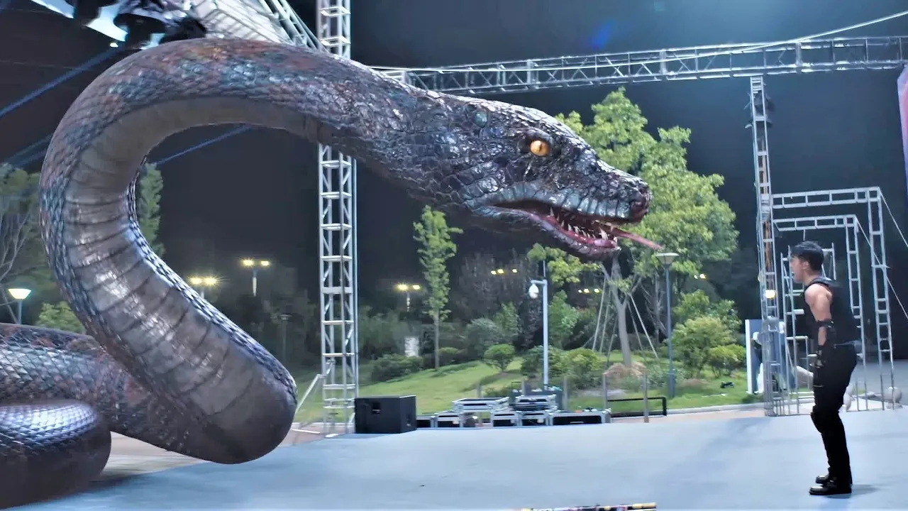 【FULL】保安用烟花大战巨蛇，救下美女空姐！【巨蛇闖女校 Rising Boas in a Girl's School】|驚悚 災難 ...